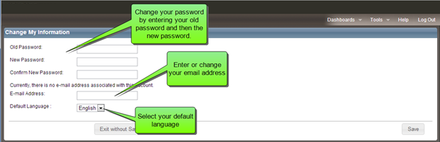 Change My Information