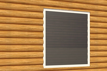 Siding, Logs, Deluxe, Half-Round